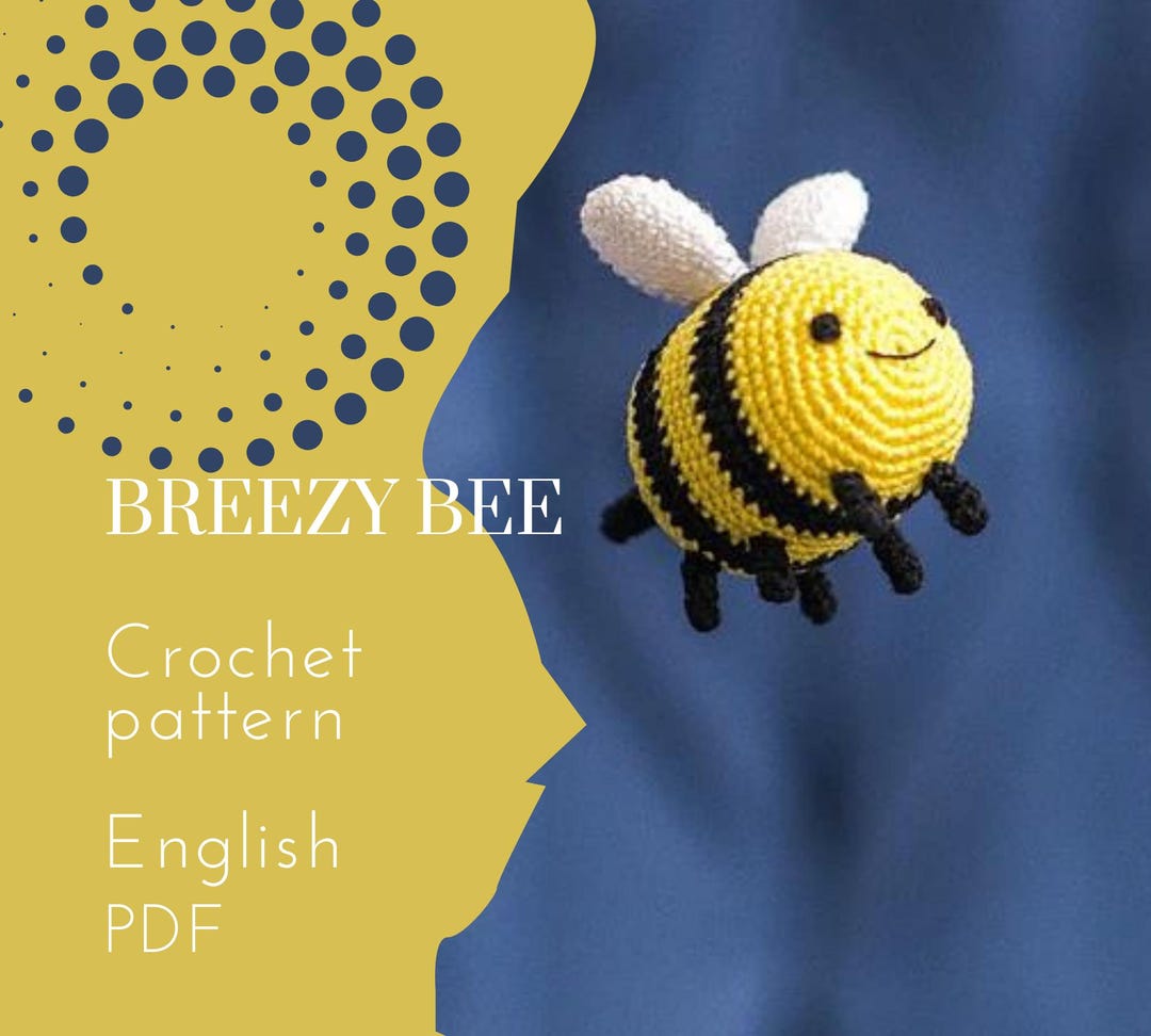 Bee Crochet Pattern Pdf Amigurumi Easter Plush Bee Tutorial, Crochet ...