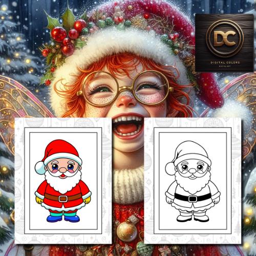 250 Christmas Coloring Pages + 25 Covers, Christmas Coloring Book, Pege ...