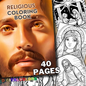 40 Colorig Book, Coloring Pages, Download, Printable, Digital, Bible ...
