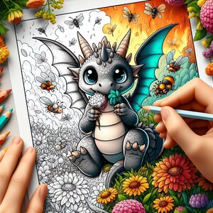 50 Baby Dragon Coloring Pages, Little Dragon, Dragon Coloring Book ...