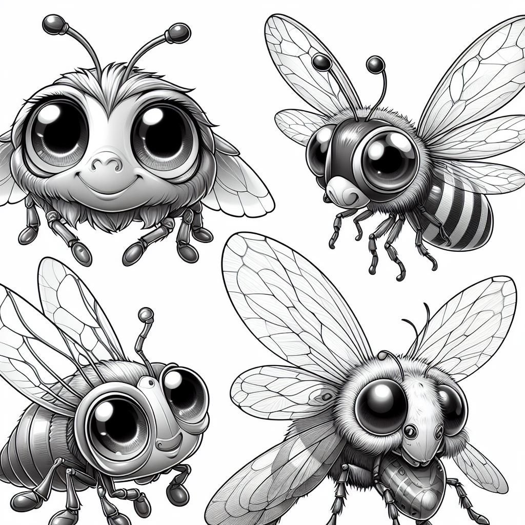 60 Cute Bug Coloring Pages for Kids, Bug Coloring Pages Insect Coloring ...