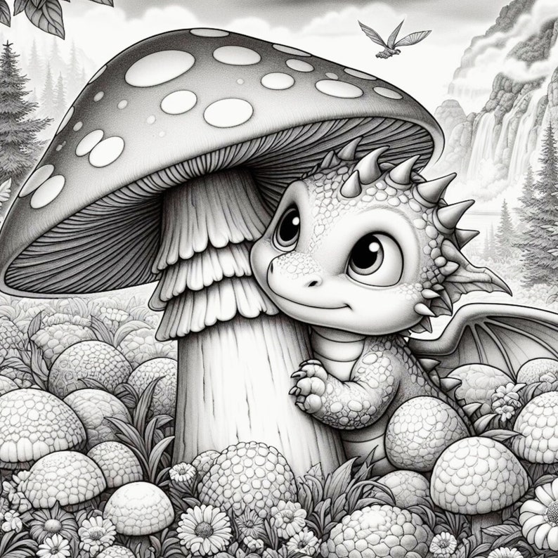 50 Baby Dragon Coloring Pages, Little Dragon, Dragon Coloring Book ...