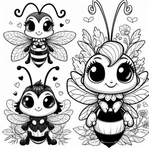 60 Cute Bug Coloring Pages for Kids, Bug Coloring Pages Insect Coloring ...