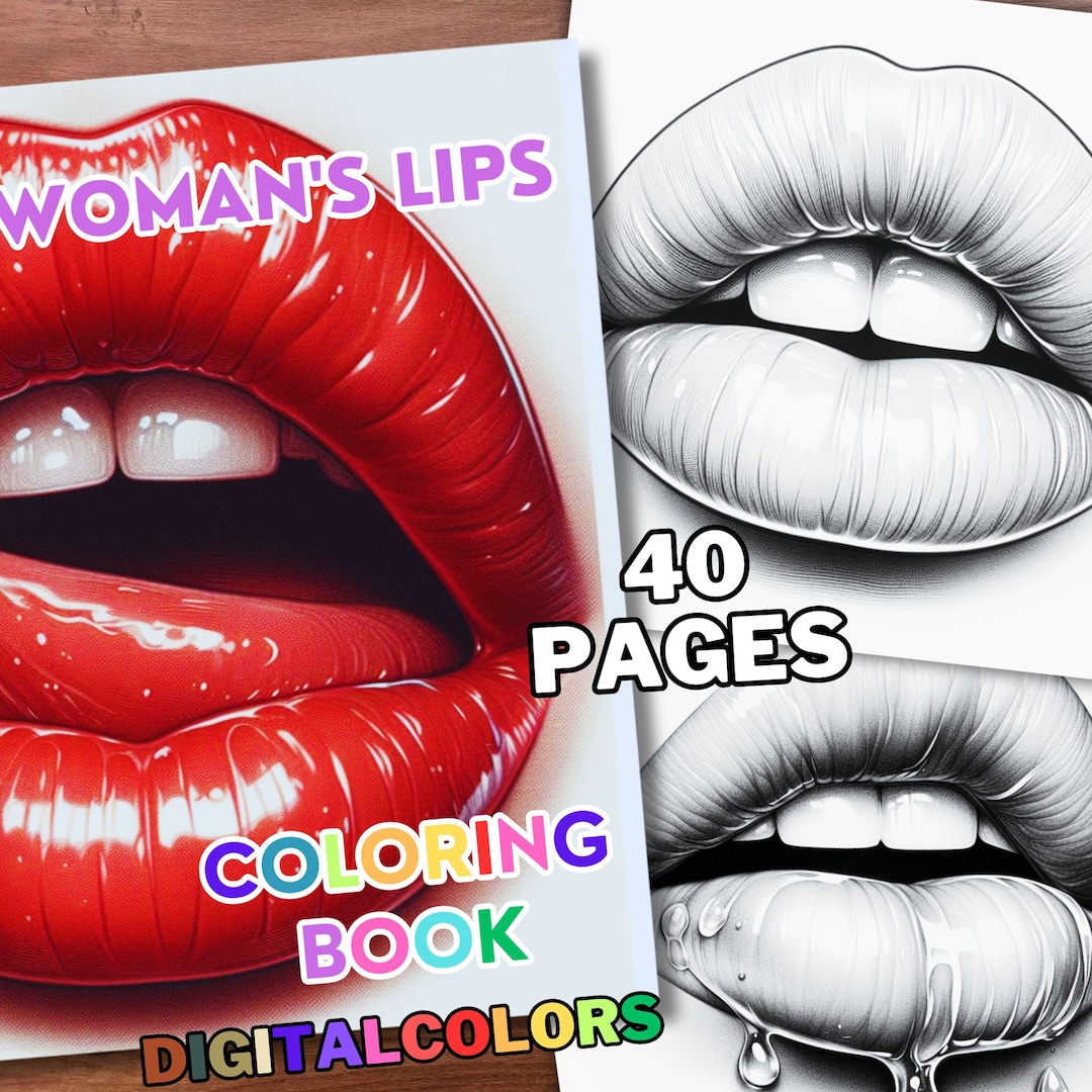 40 Coloring, Coloring Book, Coloring Pages, Woman Lips Coloring, Woman ...
