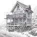 40 Beach House Coloring Pages, Homes Fantasy Printable, Houses ...