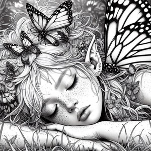 41 Butterfly Fairy Coloring Pages, Butterflys Fairies Coloring Book ...