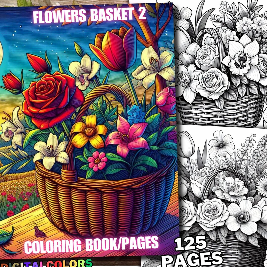 125 Flower Coloring, Flower Coloring Pages, Flower Coloring Book ...