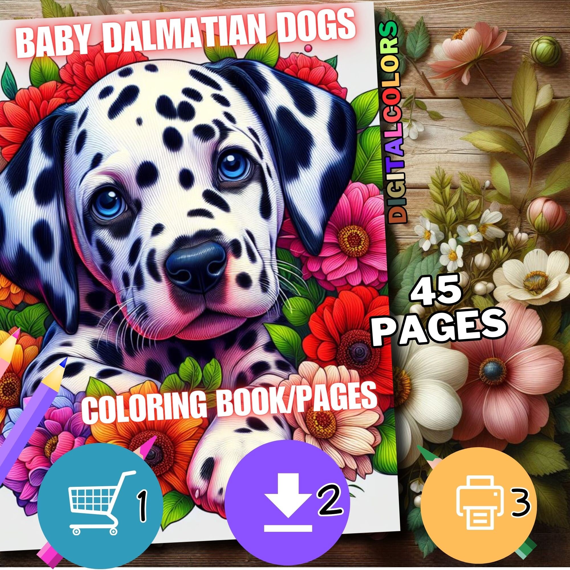 45 Dalmatian Coloring Pages, Dogs Coloring Book, Dog Coloring Pages ...
