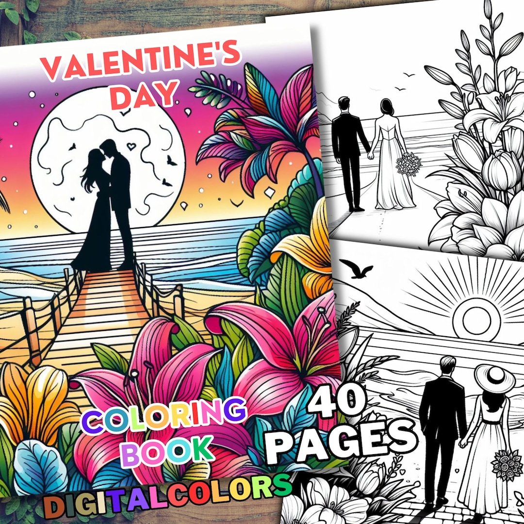 40 Valentine Coloring Book, Valentine Coloring Pages, Books, Valentines ...