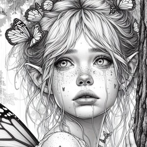 41 Butterfly Fairy Coloring Pages, Butterflys Fairies Coloring Book ...