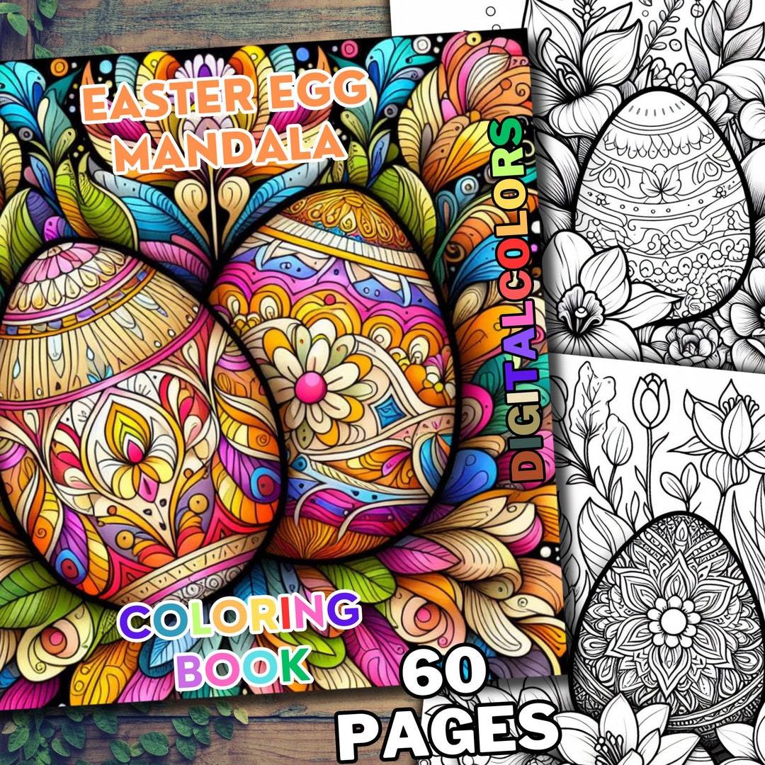 60 Easter Egg Coloring, Easter Egg Coloring Pages, Easter Egg Mandala ...