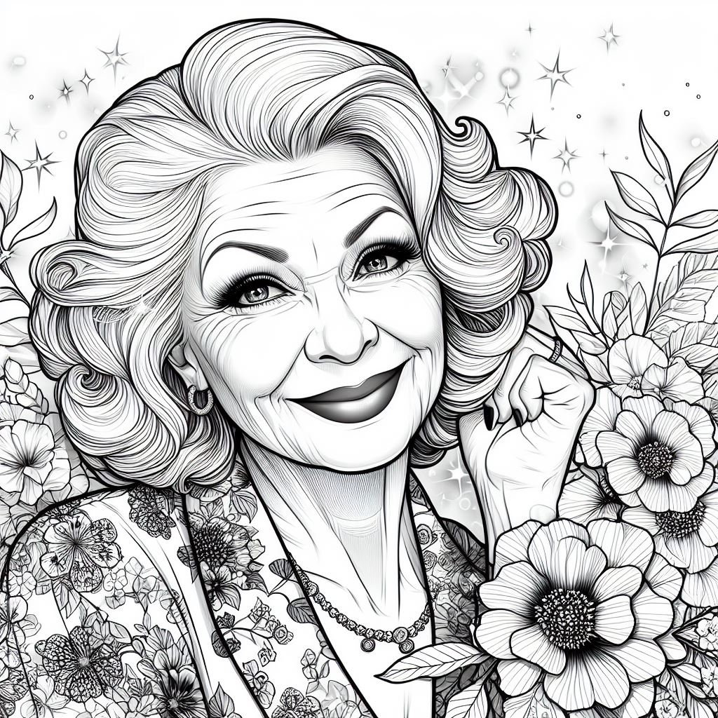 54 Cute Grandma Portraits Coloring Pages Wrinkled Old Lady Coloring ...