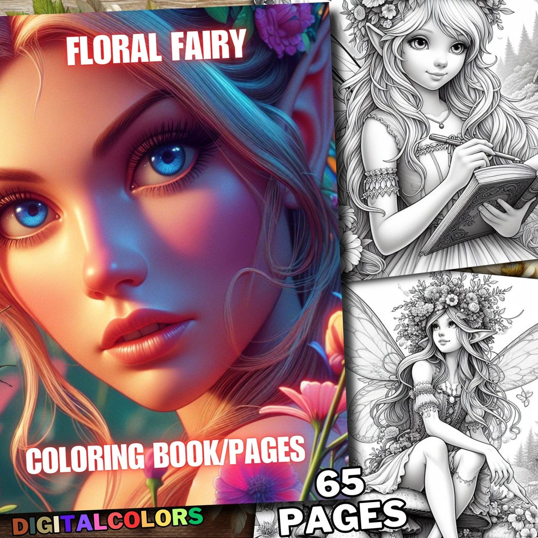 65 Fairy Coloring Pages Coloring Book Quality Designs of Beautiful ...