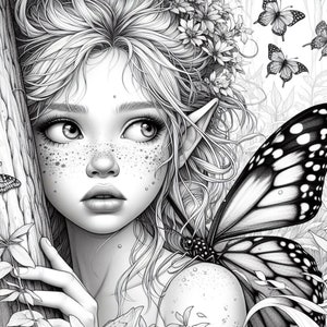 41 Butterfly Fairy Coloring Pages, Butterflys Fairies Coloring Book ...