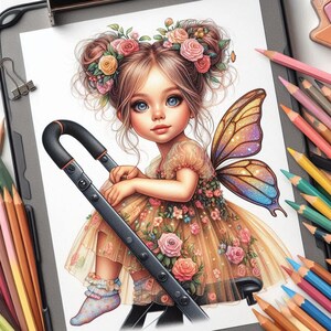 44 Girl Fairy in Baby Stroller Coloring Pages, Fairies Coloring Book ...