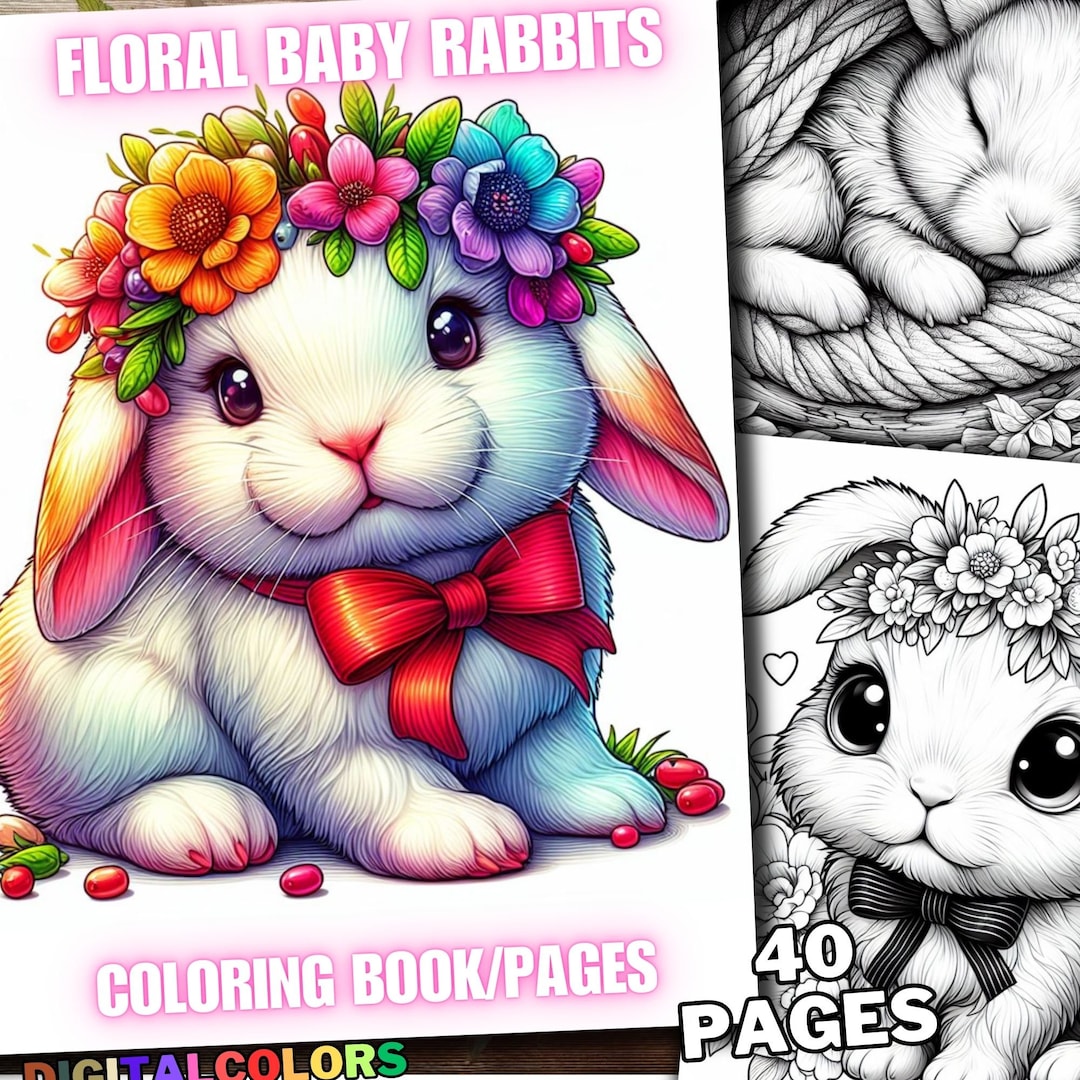 40 Baby Rabbit Coloring Rabbit Coloring Book Rabbit Coloring Pages ...