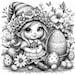 43 Easter Gnome Coloring Pages, Floral Easter Gnomes Coloring Book ...