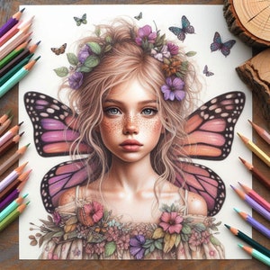 41 Butterfly Fairy Coloring Pages, Butterflys Fairies Coloring Book ...