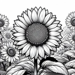 80 Bundle Flowers Coloring Pages, Cute Flower Spring Botanical Floral ...