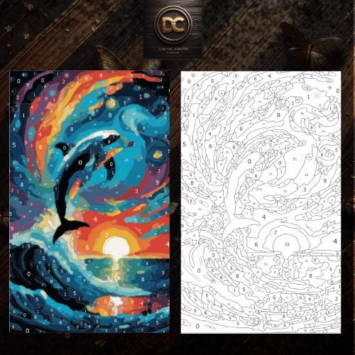 Coloring by Numbers, Digital Coloring Pages, Paint by Numbers ...