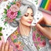 54 Cute Grandma Portraits Coloring Pages Wrinkled Old Lady Coloring ...