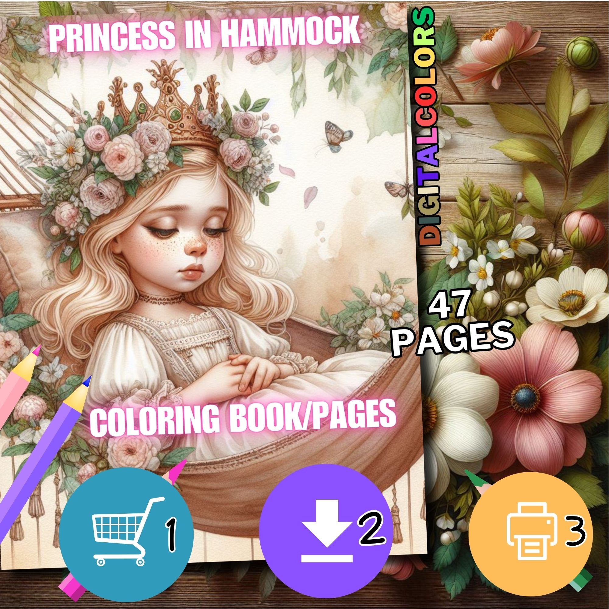 47 Princess in Hammock Coloring, Princesses Coloring Pages, Cinderella ...
