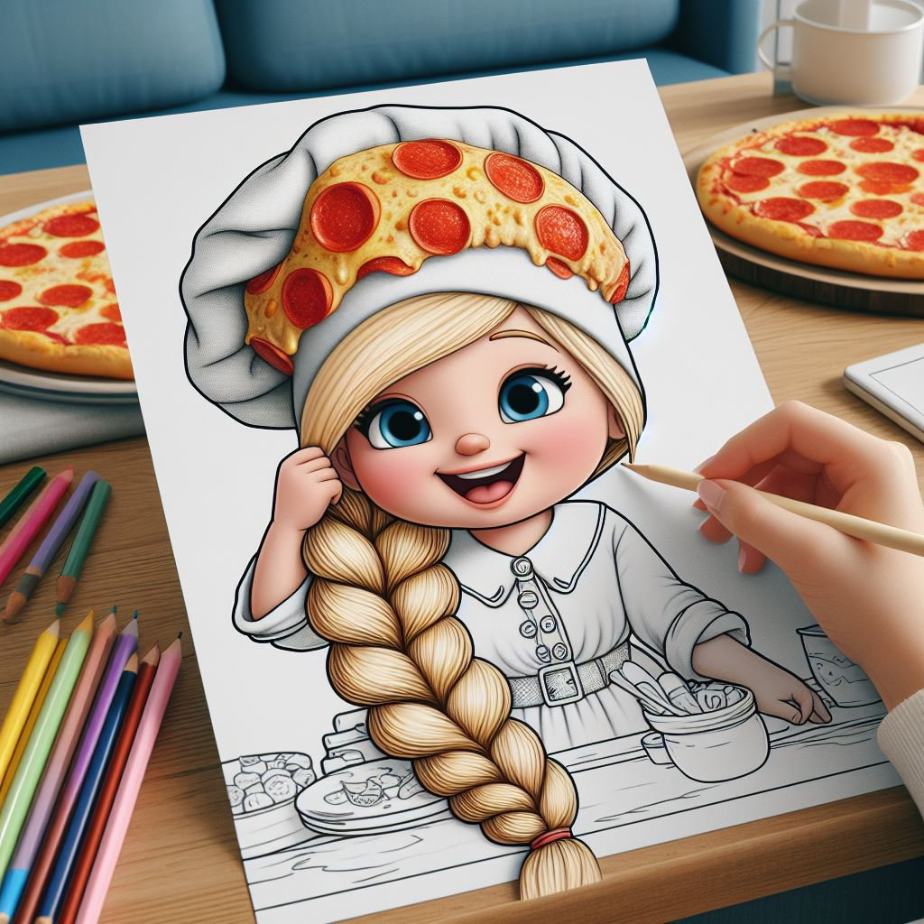 73 Gnome Cook Girl Coloring Book, Gnome Girl Cooking Coloring Pages ...