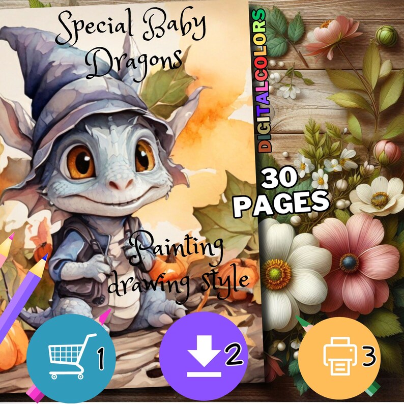 30 Baby Dragon Special, Baby Dragon Coloring Pages, Coloring Book ...