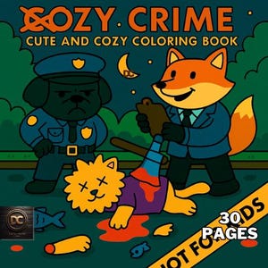 Cozy Crime Scenes Colouring Book Download Pdf - Etsy