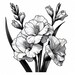 80 Bundle Flowers Coloring Pages, Cute Flower Spring Botanical Floral ...
