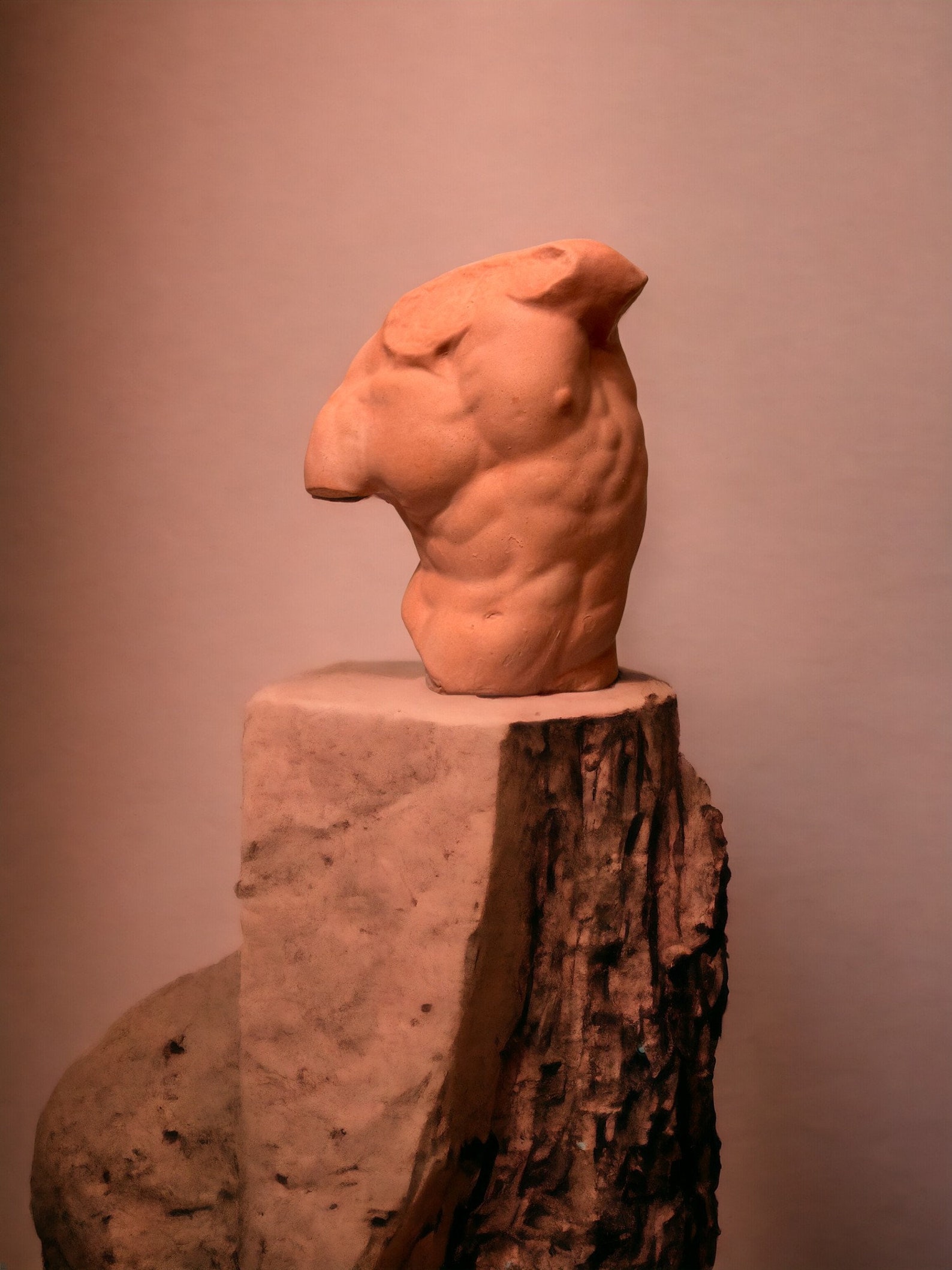 Terracotta Gaddi Torso Statue, Male Torso Sculpture, Classical ...