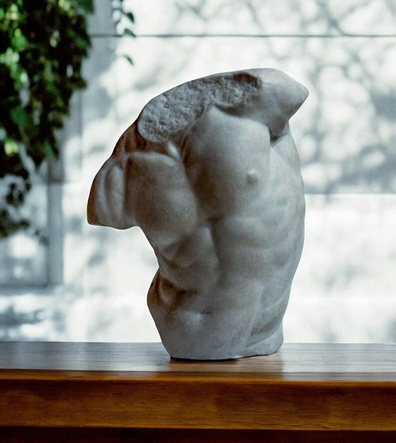 Concrete Gaddi Torso Statue, Male Torso Sculpture, Classical Sculptures ...