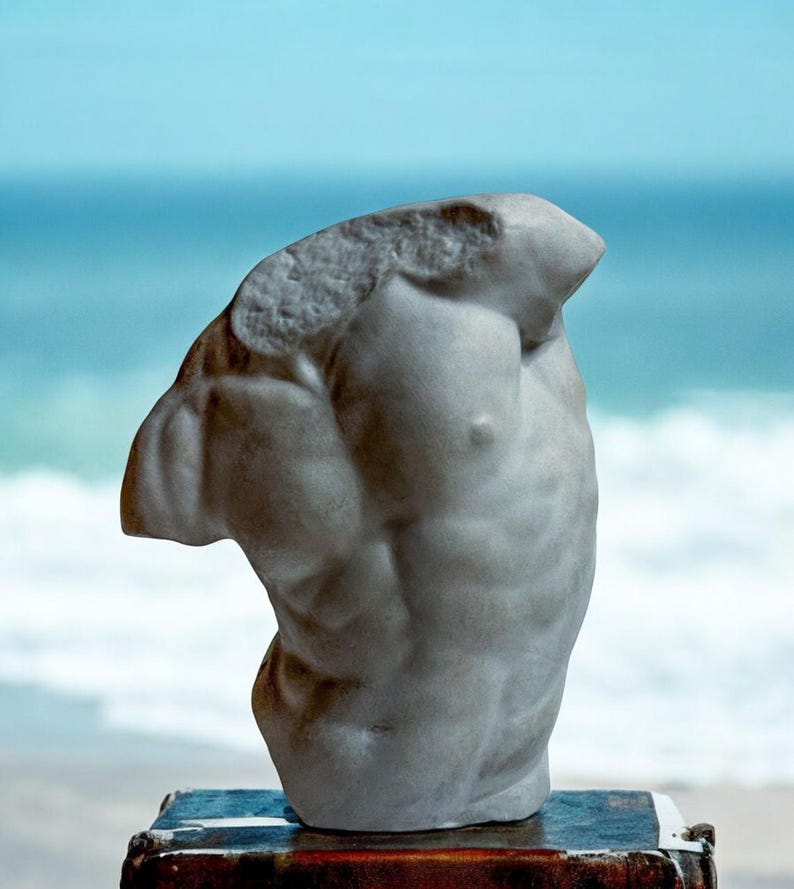 Concrete Gaddi Torso Statue, Male Torso Sculpture, Classical Sculptures ...