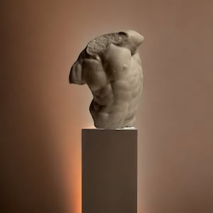 Concrete Gaddi Torso Statue, Cement Male Torso Sculpture, Classical ...