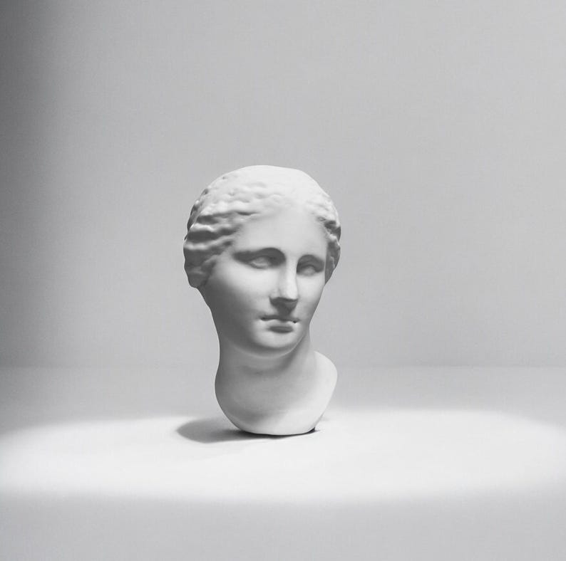 Goddess Venus Statue, Plaster Venus Bust Sculpture, Classical Greek ...