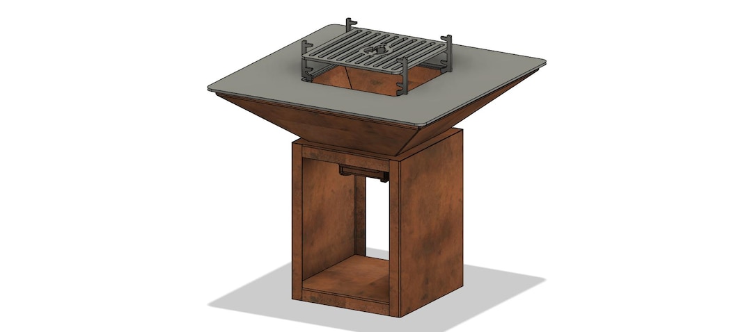 1000mmx1000mm Square Brazier Plans, DXF Files for Plasma, Laser, CNC ...