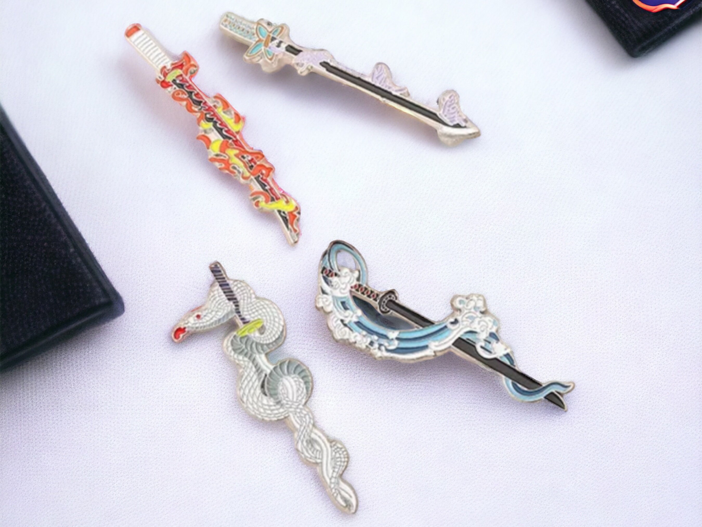 Anime Enamel Pins Demon Characters & Weapons Perfect for Anime Fans - Etsy