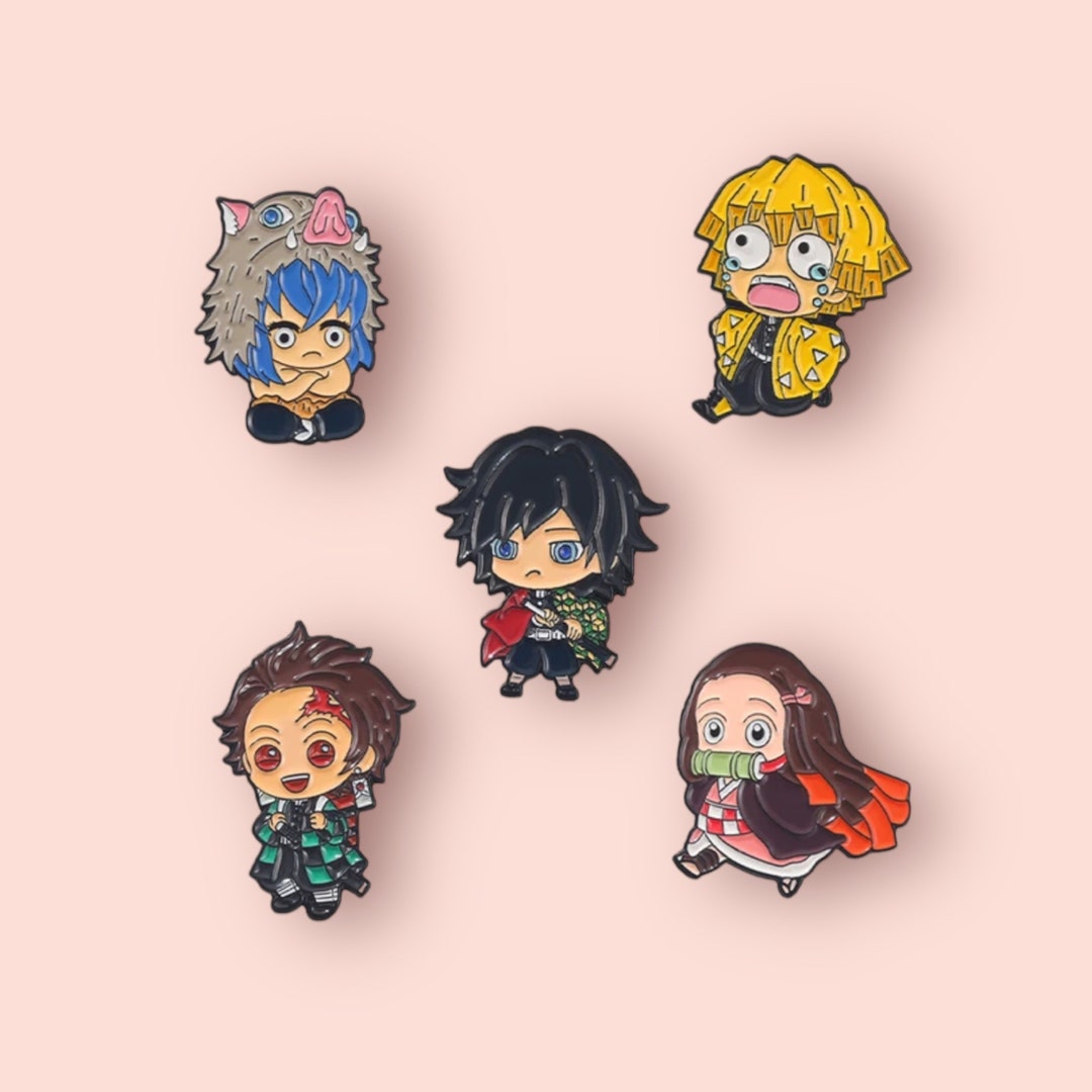 Anime Enamel Pins Demon Characters & Weapons Perfect for Anime Fans - Etsy