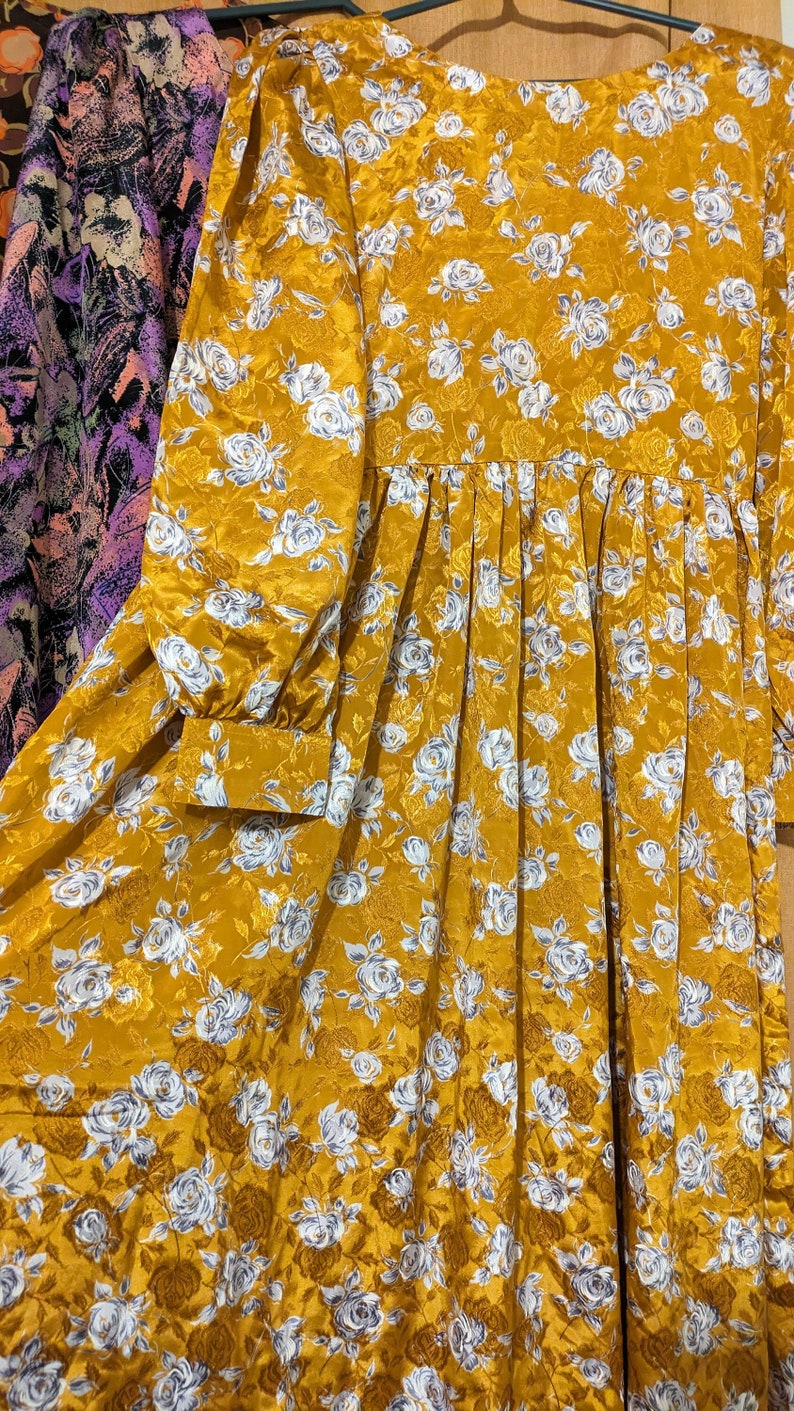 Silk Floral Dress - Etsy