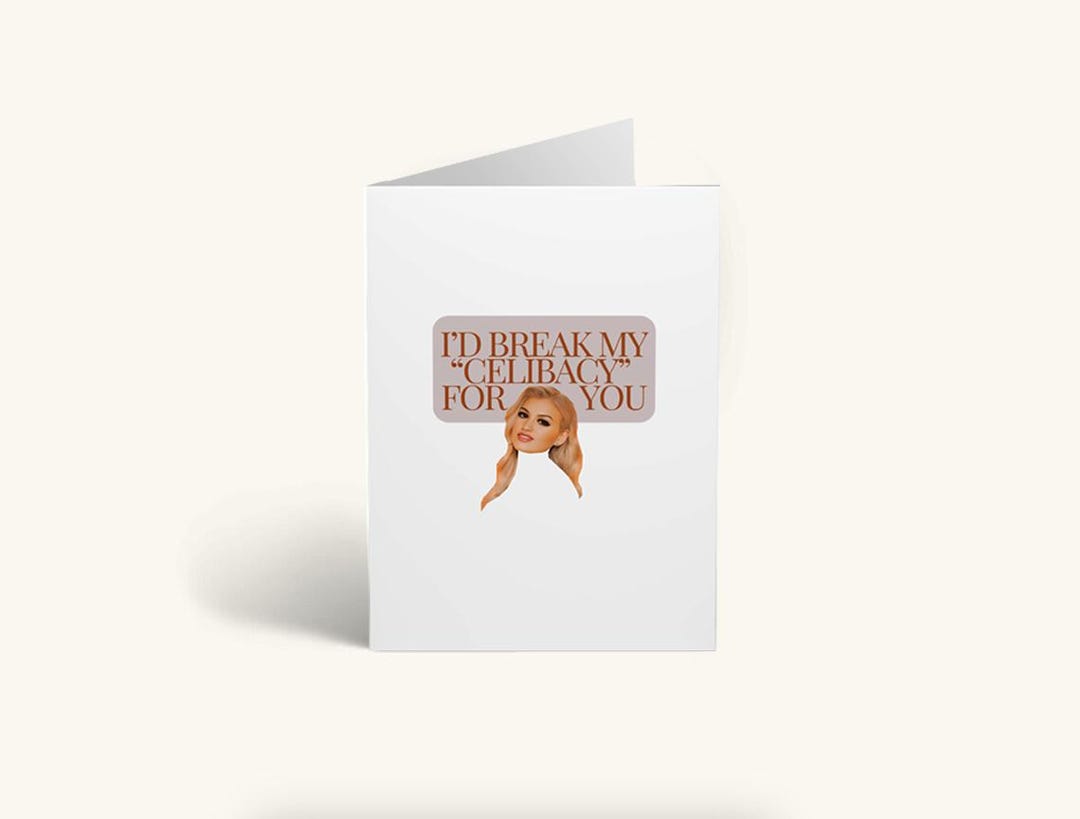 Married at First Sight UK Sacha Celibacy Card Reality TV Channel 4 - Etsy