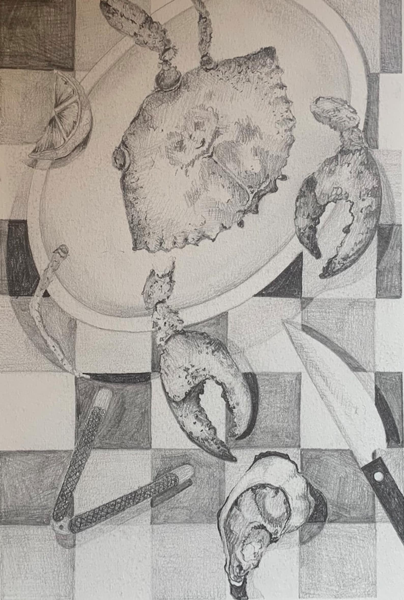 Custom Hand-drawn Still Life - Graphite Drawing - Frame Not Included - Etsy