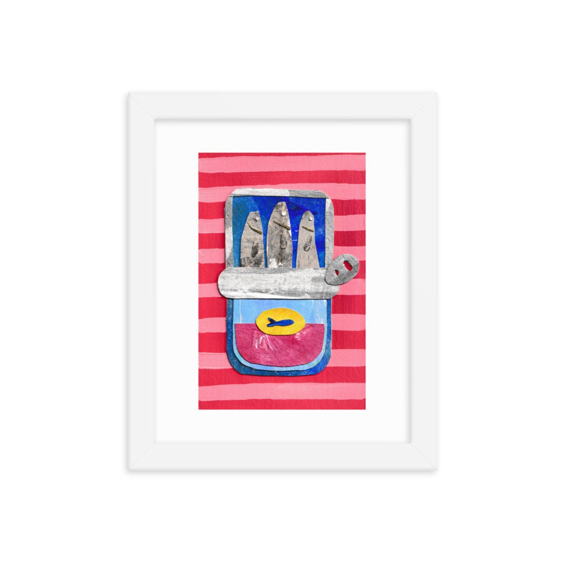 Summer Sardine Collage / Fine Art Print - Etsy