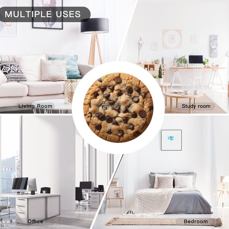 Novelty Chocolate Chip Cookie Round Blanket - Soft, Warm & Cozy Throw ...