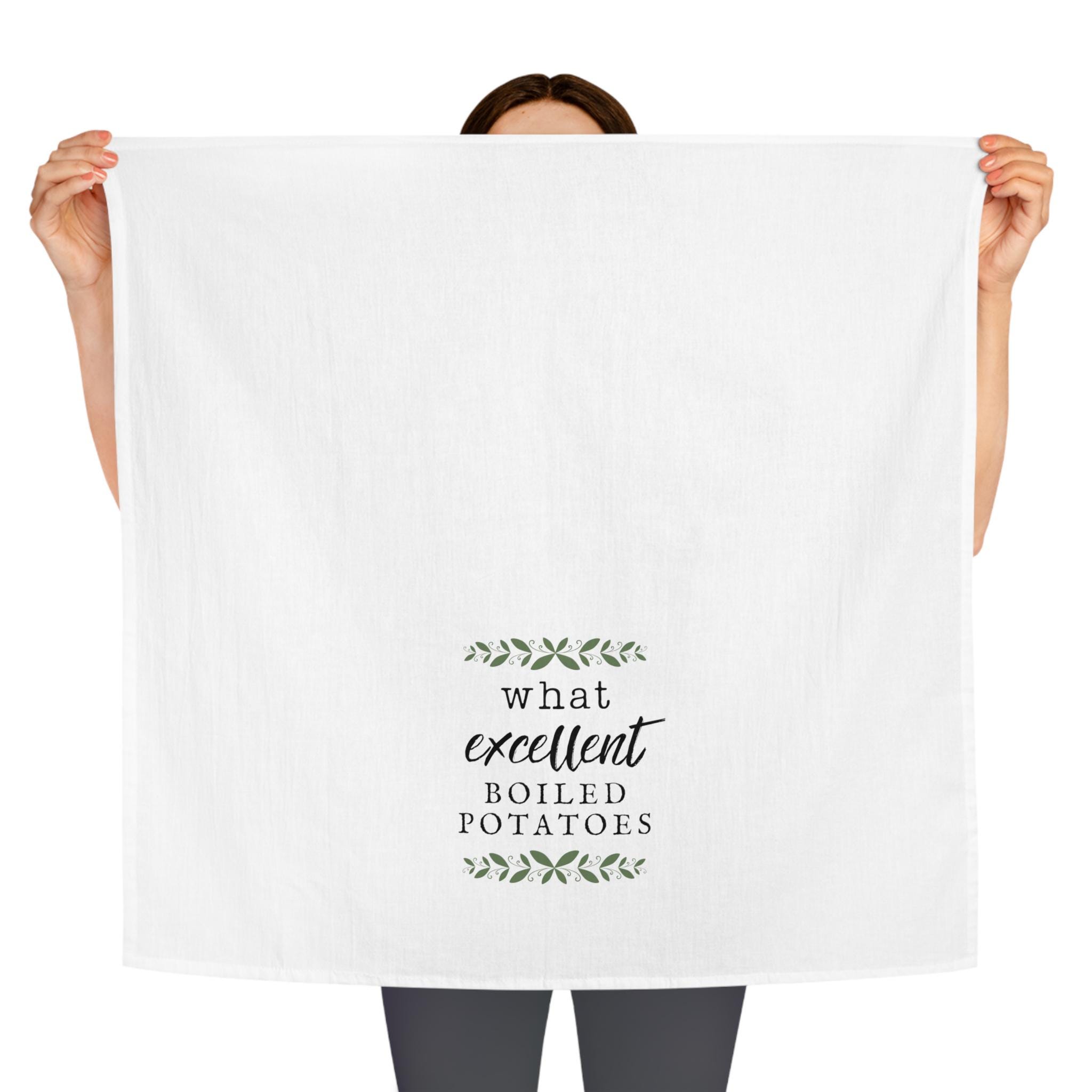 Jane Austen Kitchen Towel - Flour Sack Towel “what Excellent Boiled ...
