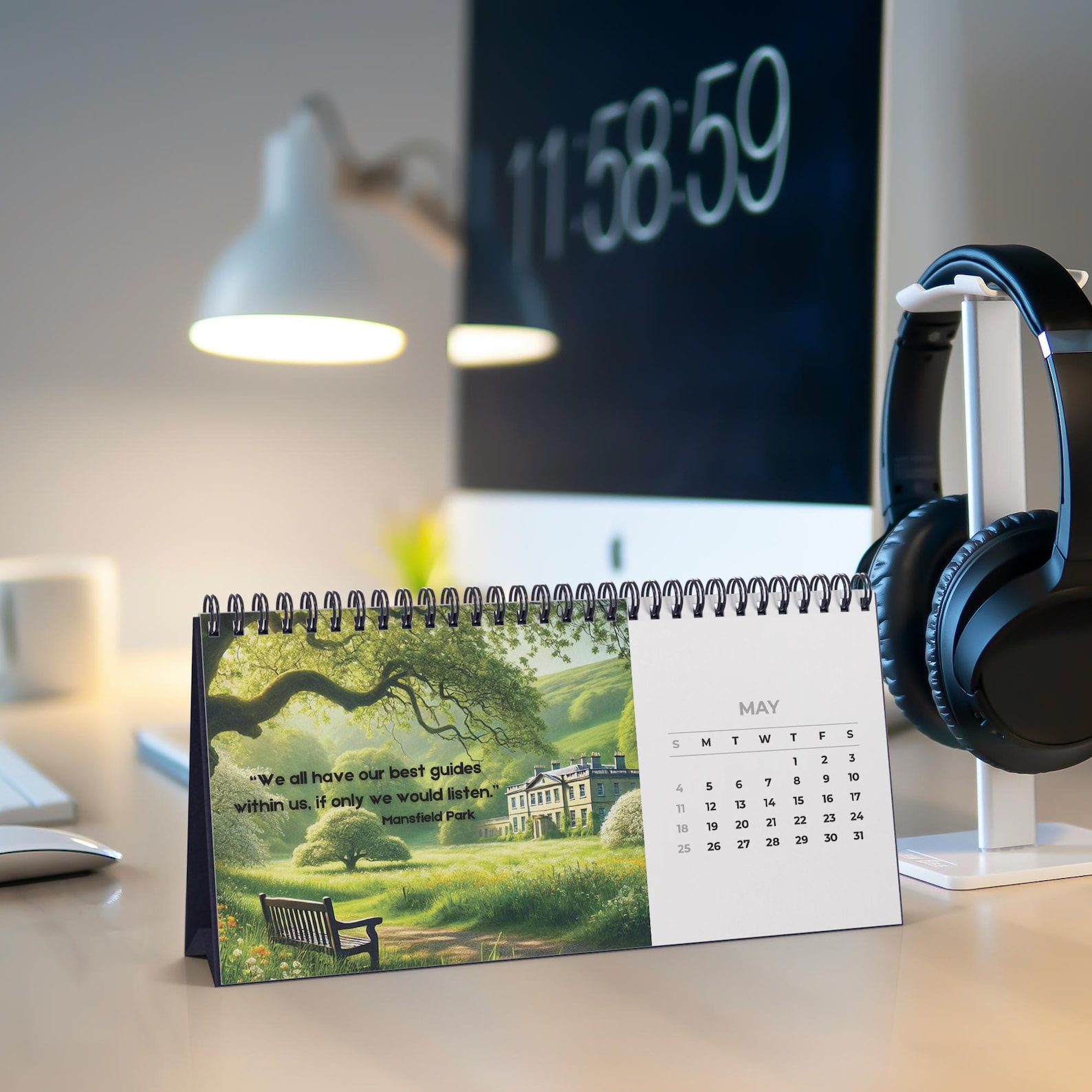 Jane Austen Desktop Calendar -- Fun Quotes and Beautiful Artwork for ...