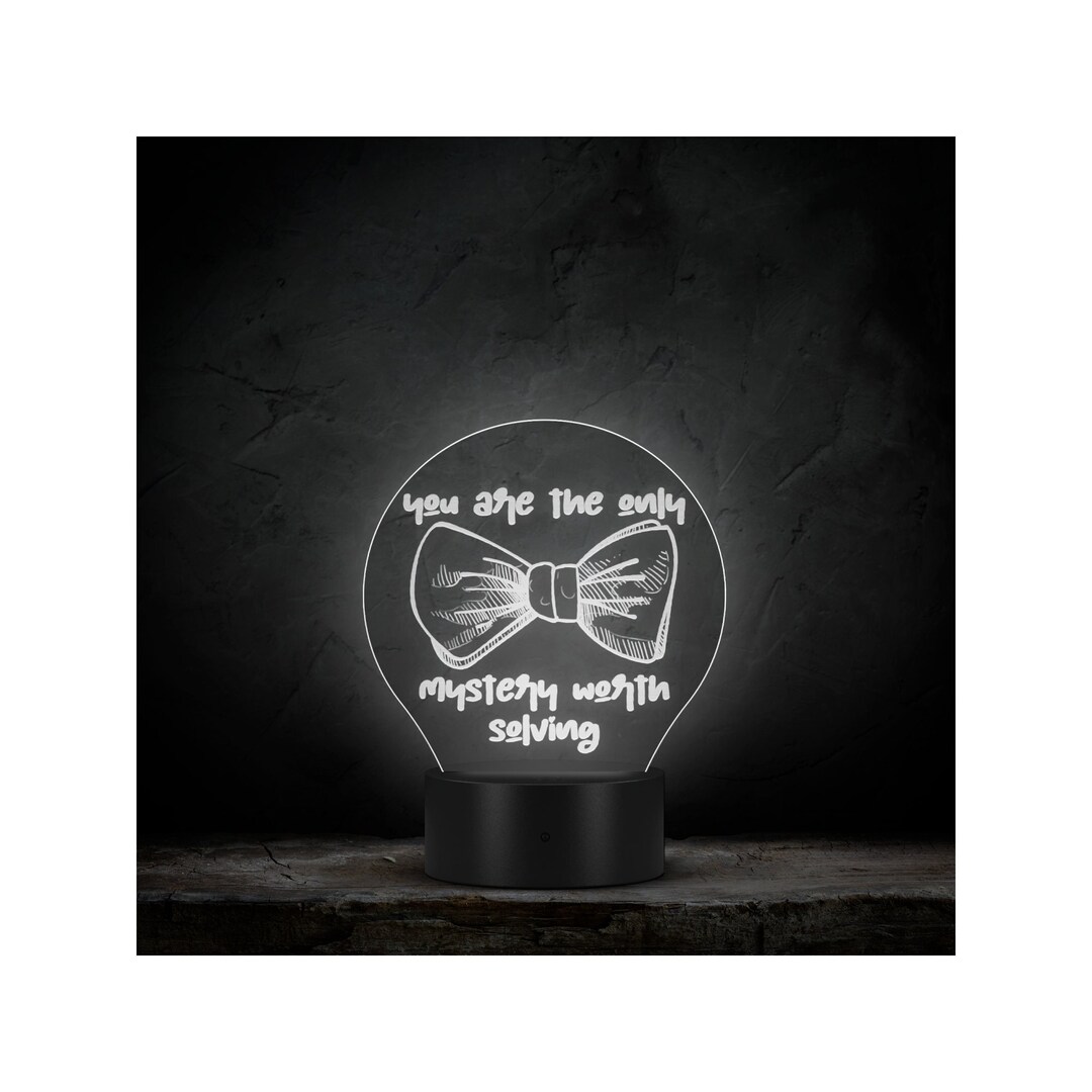 Whimsical Whovian Quote LED Sign Circle - Etsy