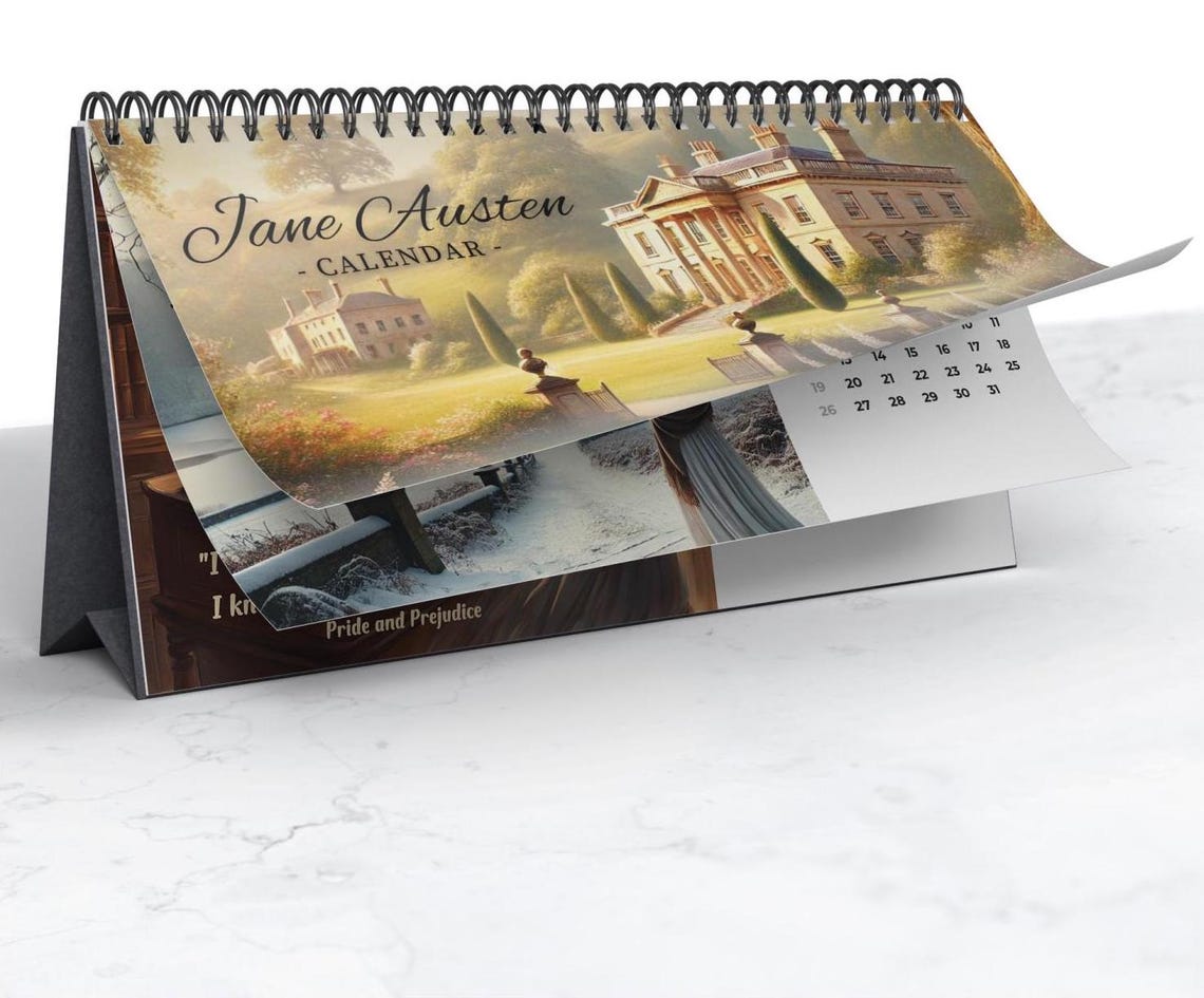 Jane Austen Desktop Calendar -- Fun Quotes and Beautiful Artwork for ...