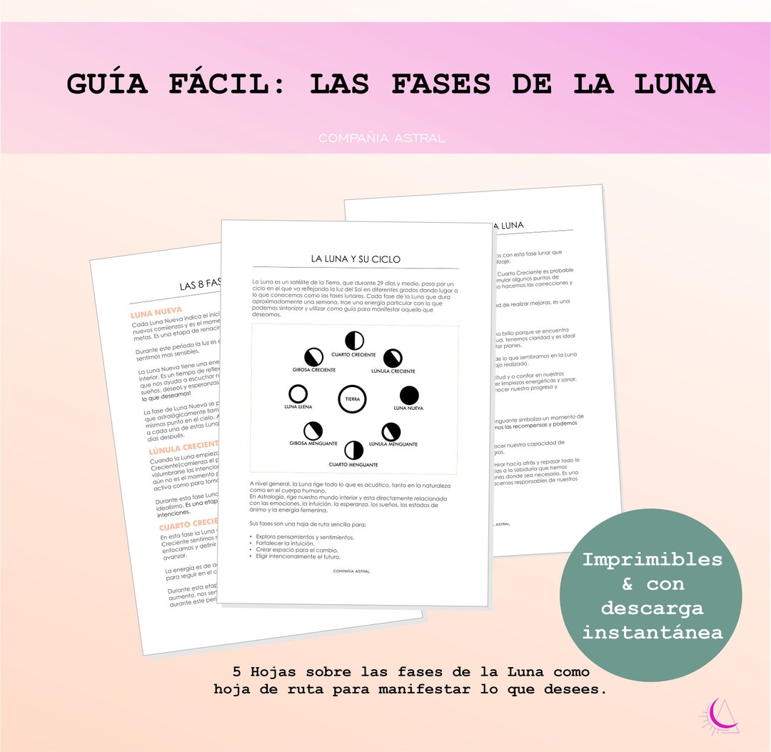 Printable Moon Phases Worksheet/printable Moon Phases Cheat Sheet/moon ...