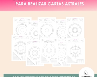 Printable and Blank Astrological Wheel Templates to Make Astral Charts ...