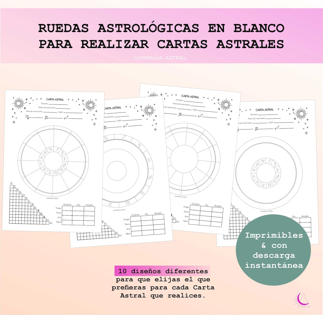 Printable and Blank Astrological Wheel Templates to Make Astrological ...